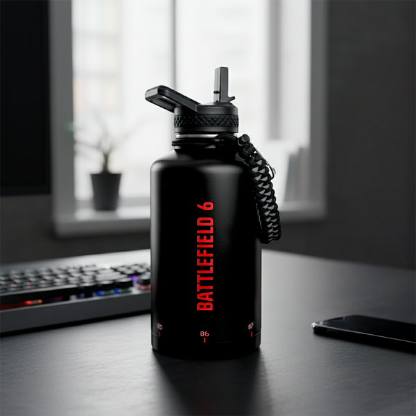 Battlefield 6 Steel Water Bottle [64 Oz] – Battlefield Merch